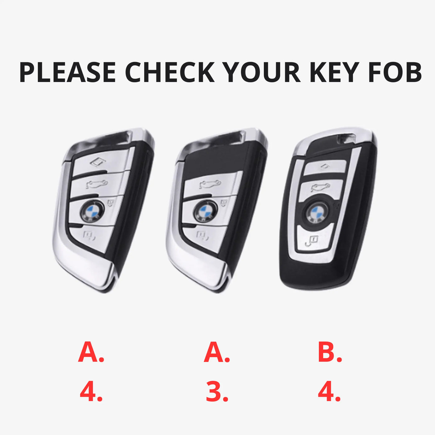 Genuine Leather BMW Key Fob Cover – Stylish & Protective