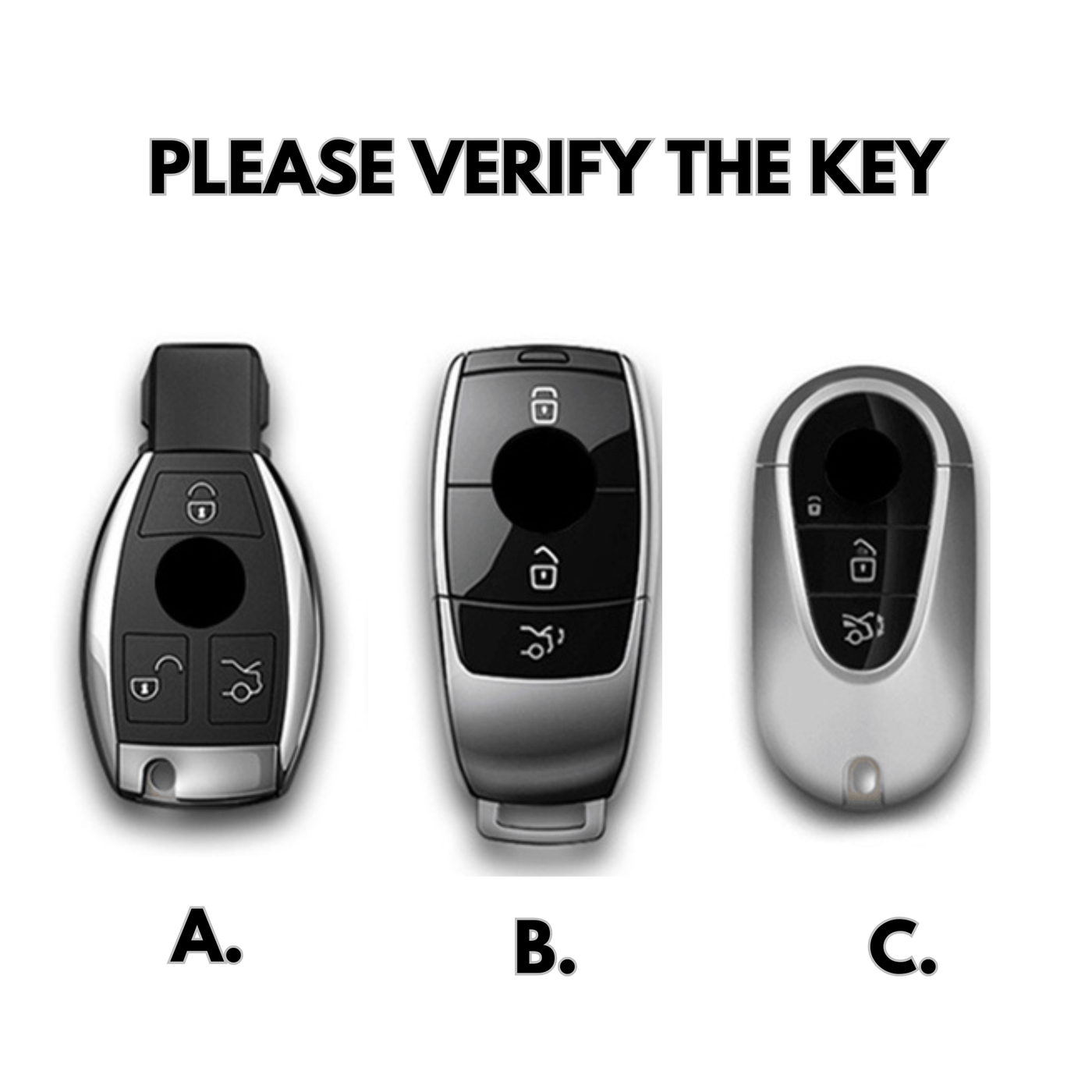 Mercedes Alcantara Key Cover - Key Fob Protection